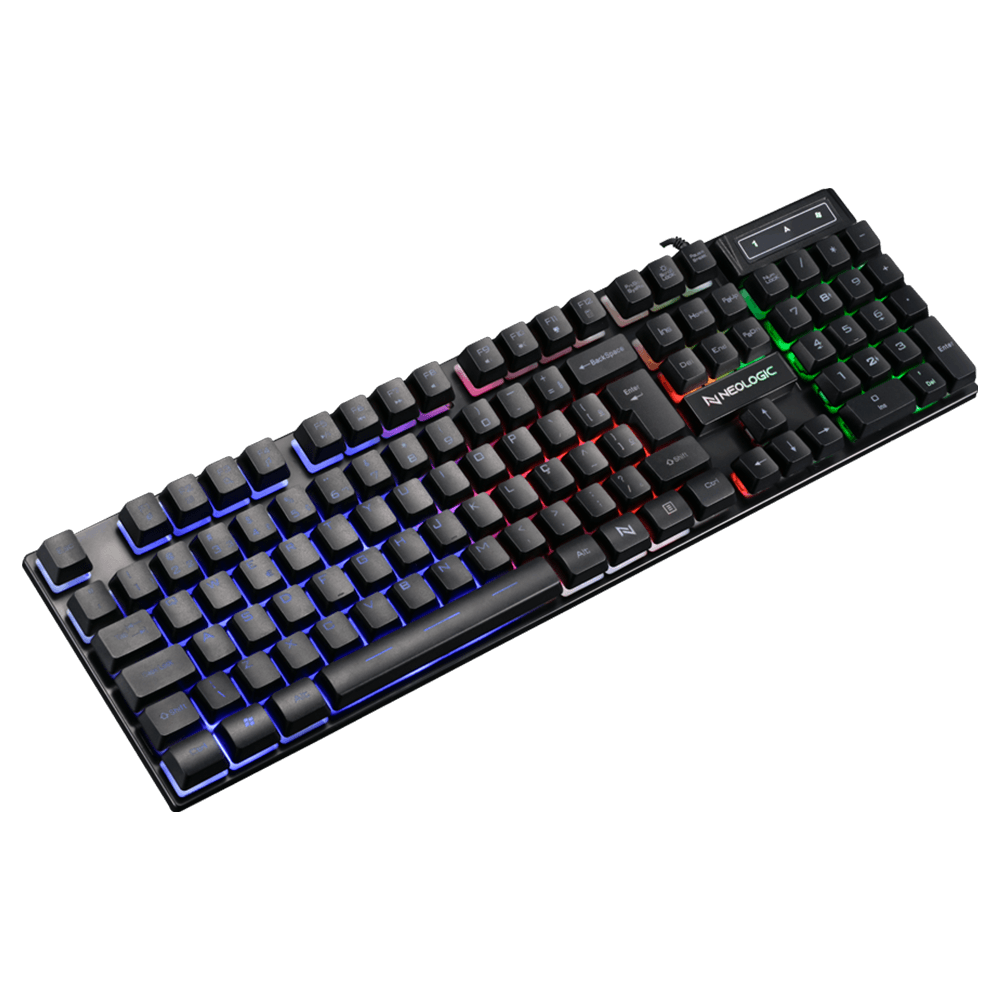 Teclado Gamer Neologic Infinite Play Black, Semi Mecânico, ABNT2 ...