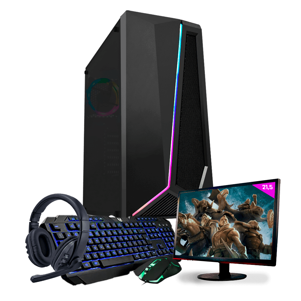 Kit PC Gamer AMD 3000G, Vega 3, 8Gb, 1Tb - Neologic Nli81832 - shopinfo